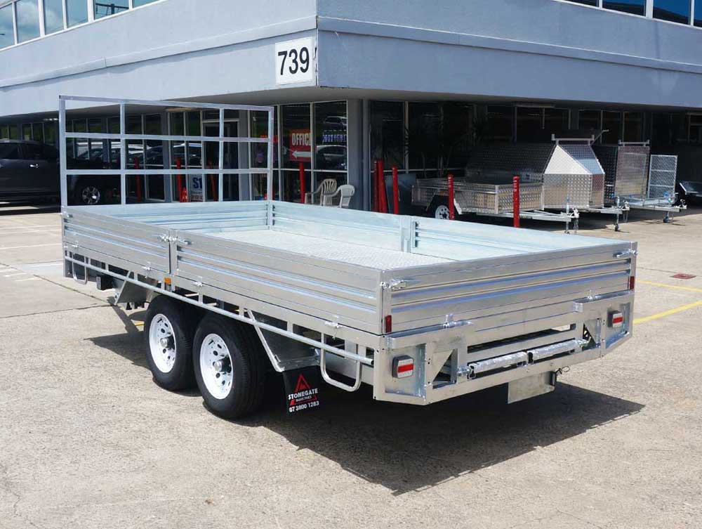 12x7 Flat Top/Bed Tandem Dual Axle Trailer Brisbane Qld - Stonegate ...