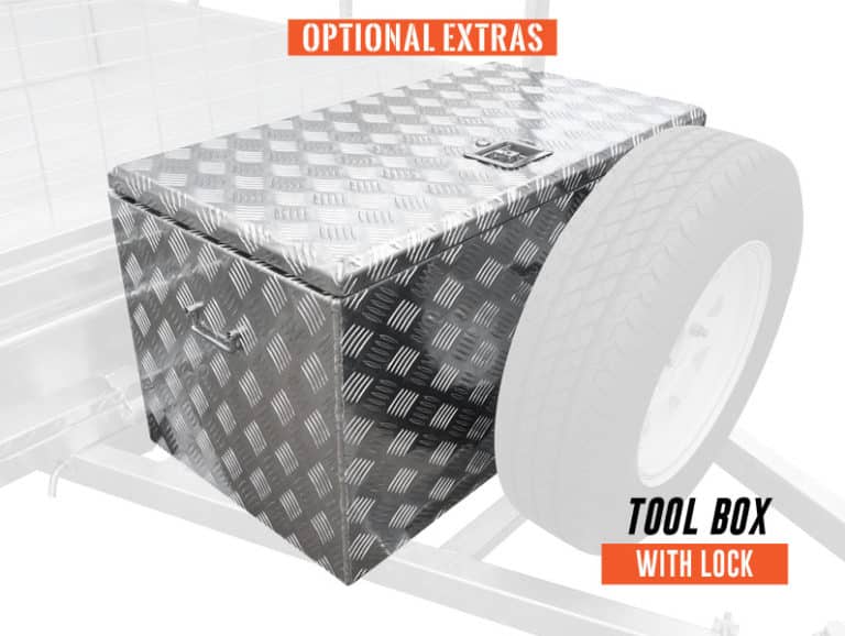 Galvanised 6x4 Single Axle Box Trailer For Sale Brisbane