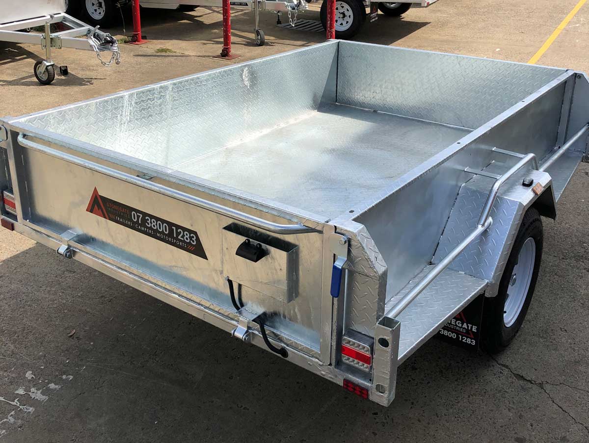 8x5 Box Trailer with Extra High Sides - Stonegate Industries