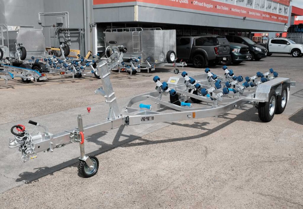 Tandem Axle 5.5m - 6.2m Boat Trailer with Disc Brakes For Sale Brisbane