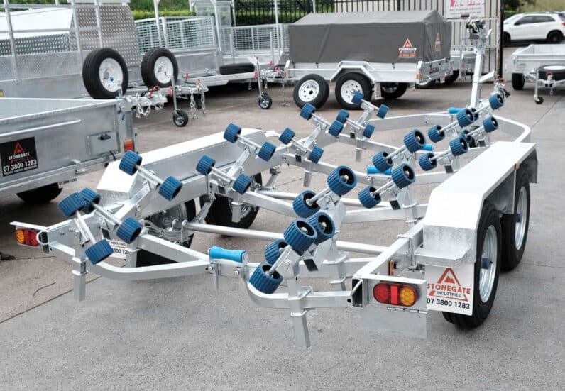 Tandem Axle 5.5m - 6.2m Boat Trailer with Disc Brakes For Sale Brisbane