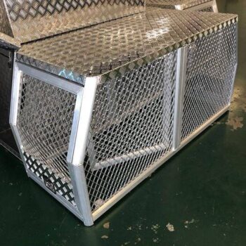 700mm Aluminium Full Mesh Dog Box For Sale Brisbane | Stonegate Industries