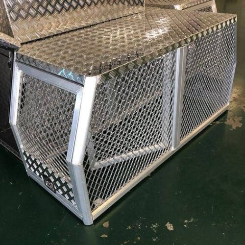 700mm Aluminium Full Mesh Dog Box For Sale Brisbane | Stonegate Industries