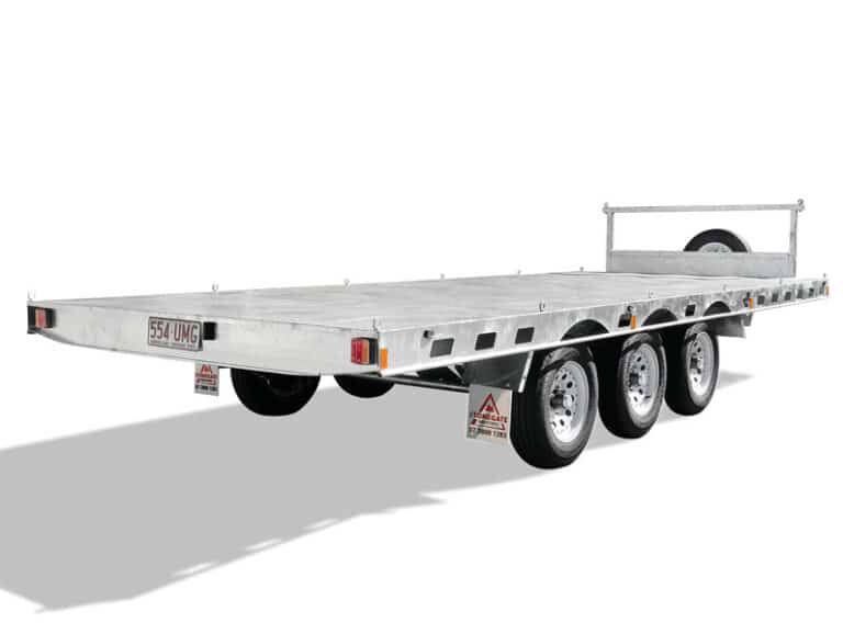 19x8 Heavy Duty Tri-axle Flat Deck Trailer For Sale Brisbane ...