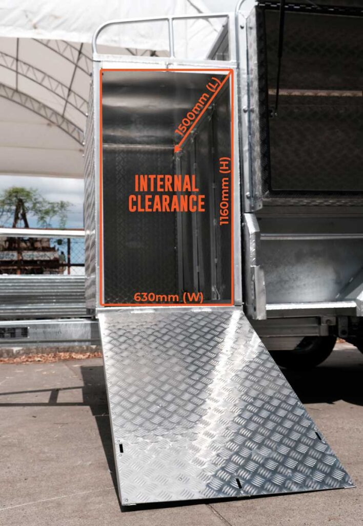 8x5 Tandem Lawn Mower Trailer with Enclosed Mower Box