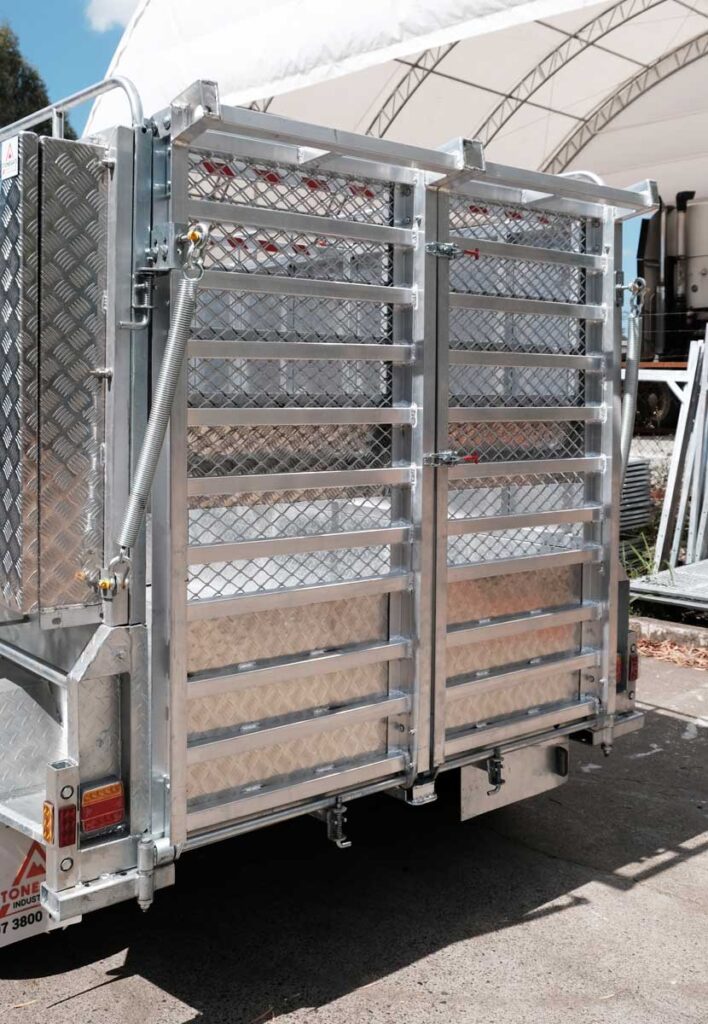 8x5 Tandem Lawn Mower Trailer with Enclosed Mower Box