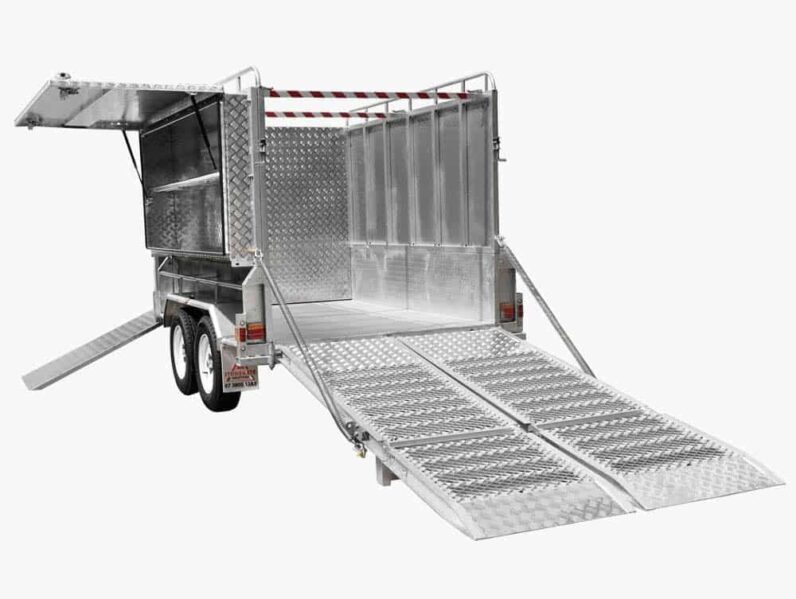 10x6 Heavy Duty Tandem Lawn Mower Trailer For Sale with Enclosed Mower ...