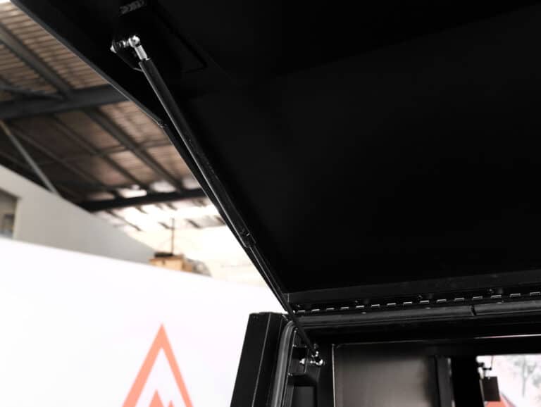 700mm Black Powder-Coated Aluminium Half Canopy Crossdeck Ute Toolbox ...
