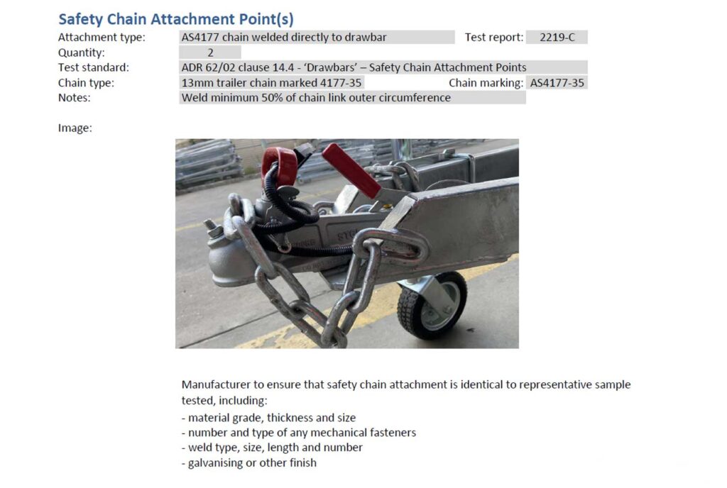 Safety Chain Attachment Statement 2024 | Stonegate Industries