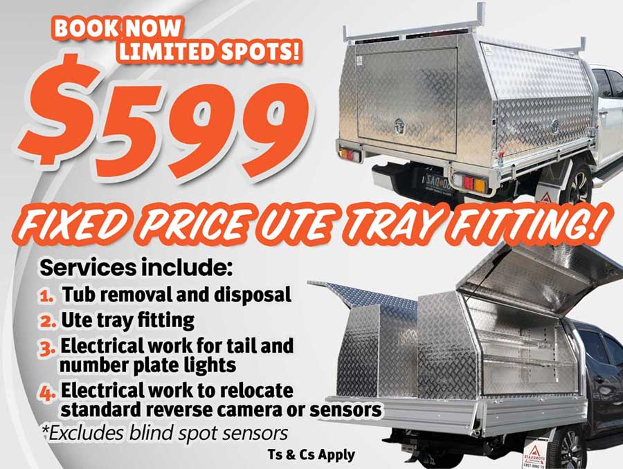 Dual Cab Aluminium Ute Tray For Sale in Brisbane (1650mm x 1800mm ...