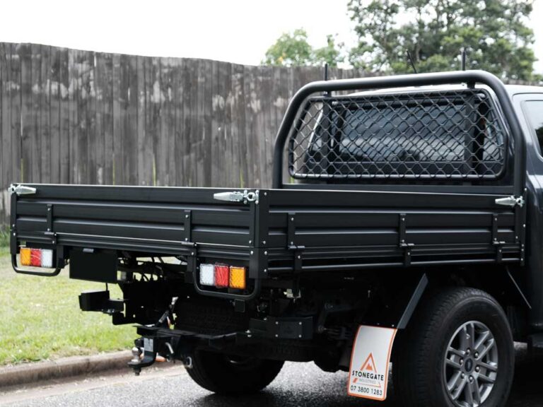 Dual Cab Aluminium Black Powder-Coated Ute Tray For Sale (1800mm x ...