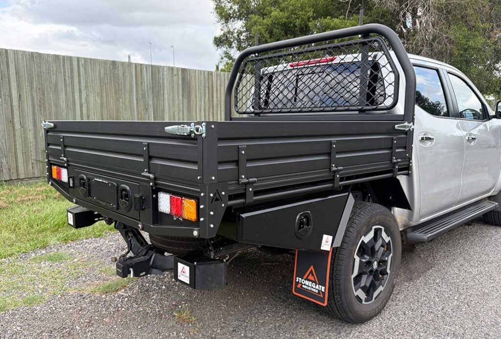 Black Powder-Coated Extra Cab Ute Tray Brisbane | Tailored for Aussie ...