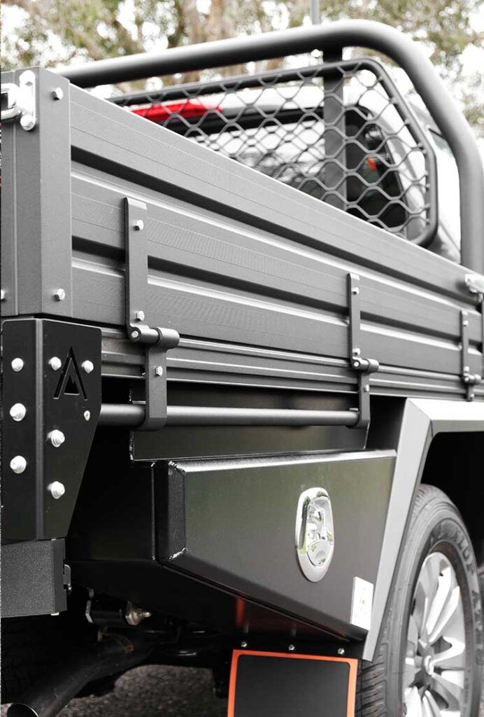 Black Powder-Coated Extra Cab Ute Tray Brisbane | Tailored for Aussie ...