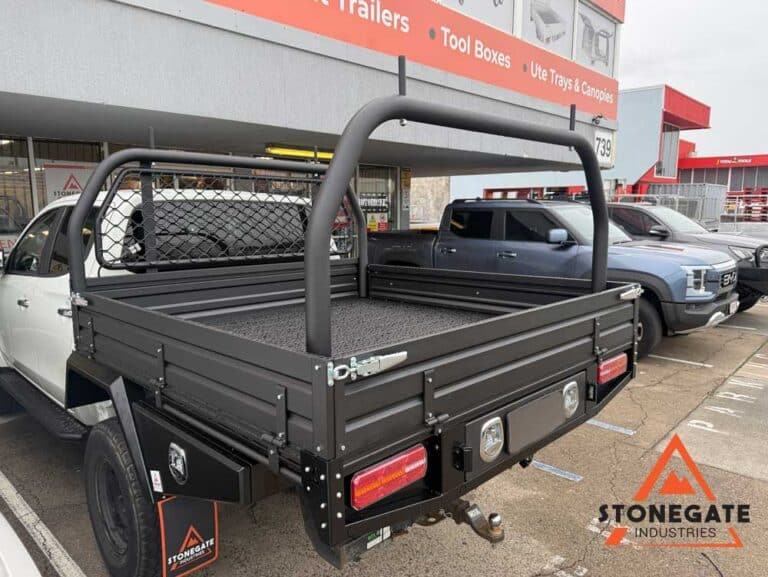 Black Powder-Coated Extra Cab Ute Tray Brisbane | Tailored for Aussie ...